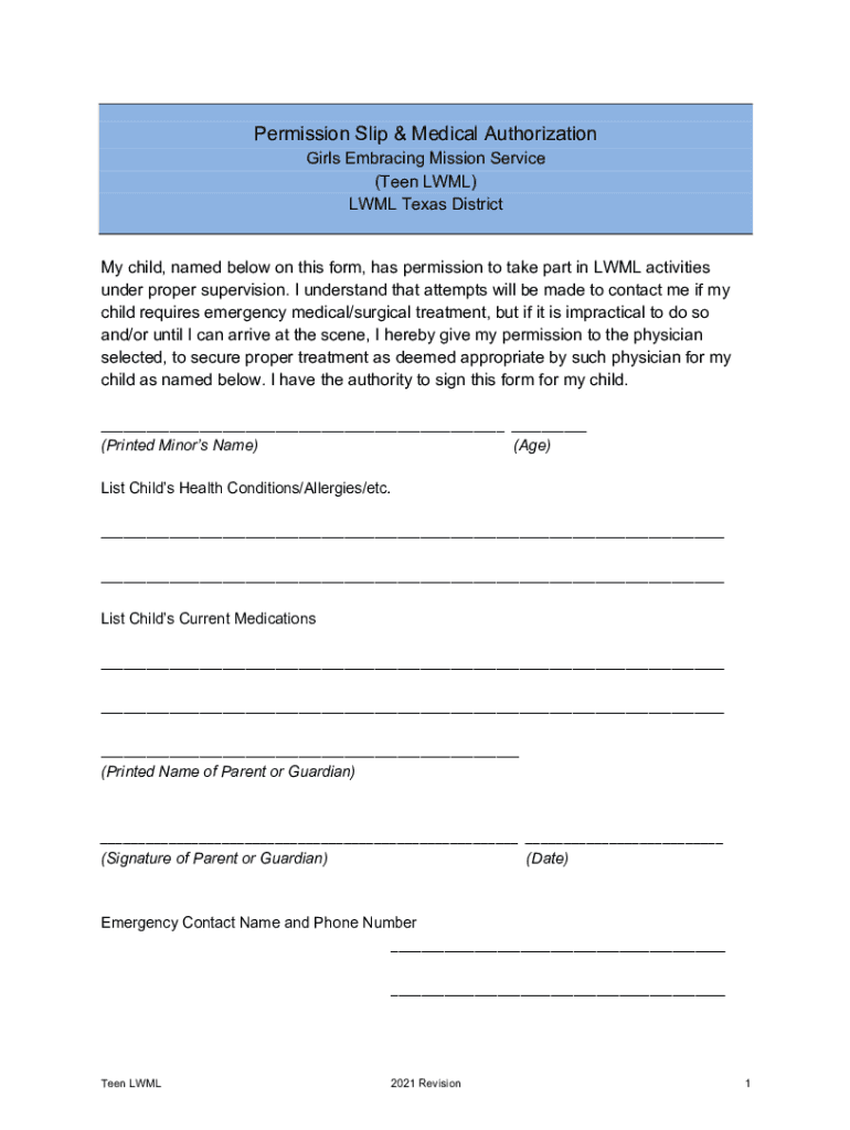 Fillable Online 48 Printable Student Permission Slip Template Forms Fax ...