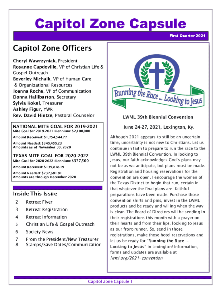 Fillable Online STANDING RULES LWML CAPITOL ZONE 1. Societies ... Fax ...