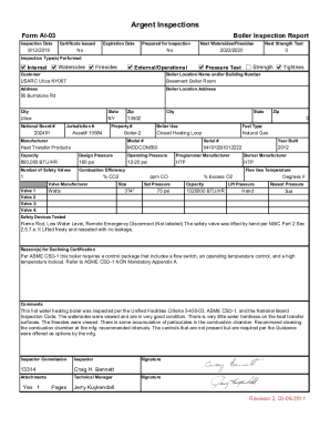 Fillable Online Argent Inspections - CMI Management, Inc. Fax Email ...