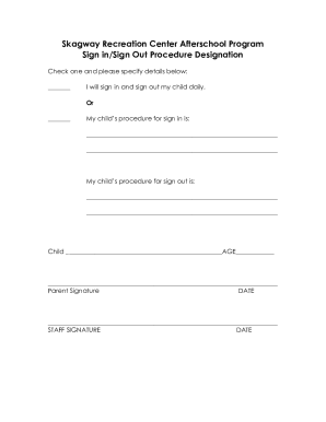 Fillable Online ASP Sign In-Out Form Fax Email Print - pdfFiller