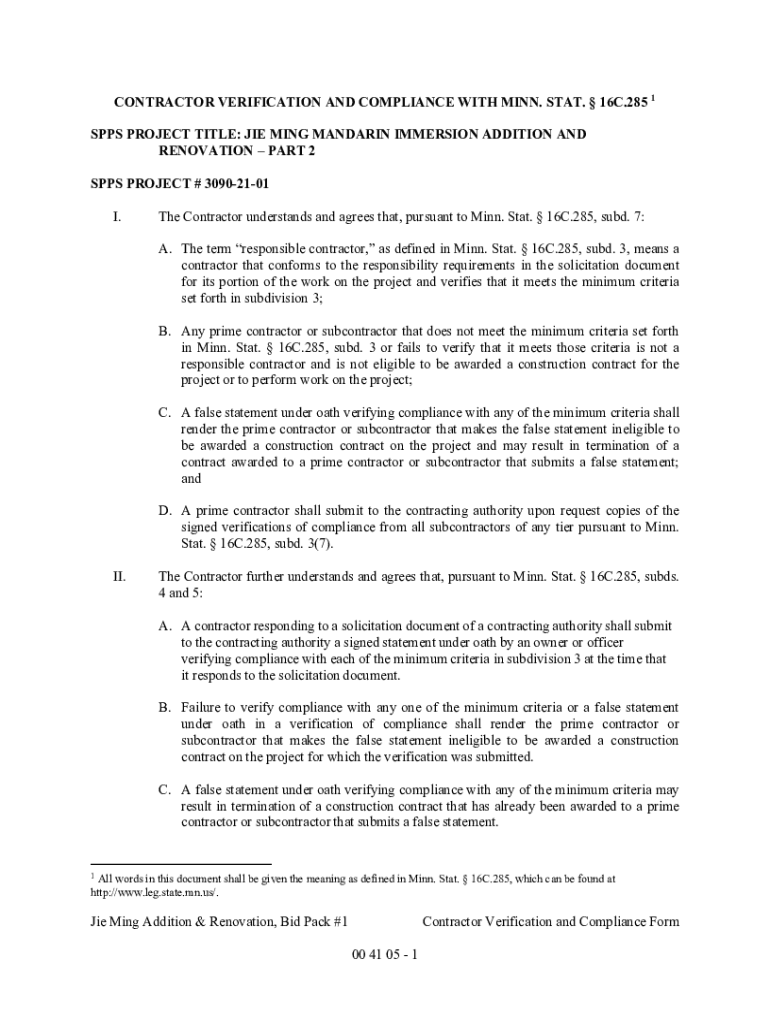 Fillable Online 00 41 05 Responsibile Contractor Verification-Compliance Form - BP-1.docx Fax ...