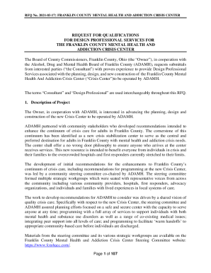 Fillable Online Franklin County issues bid notice for Special ...