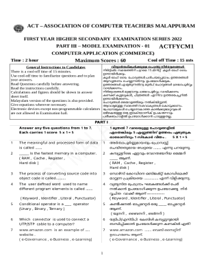 Fillable Online One Computer Application Chapter Wise Questions and ...