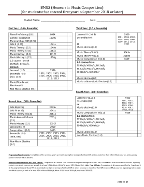 Fillable Online music uwo BMUS (Honours in Music Composition) (for ...