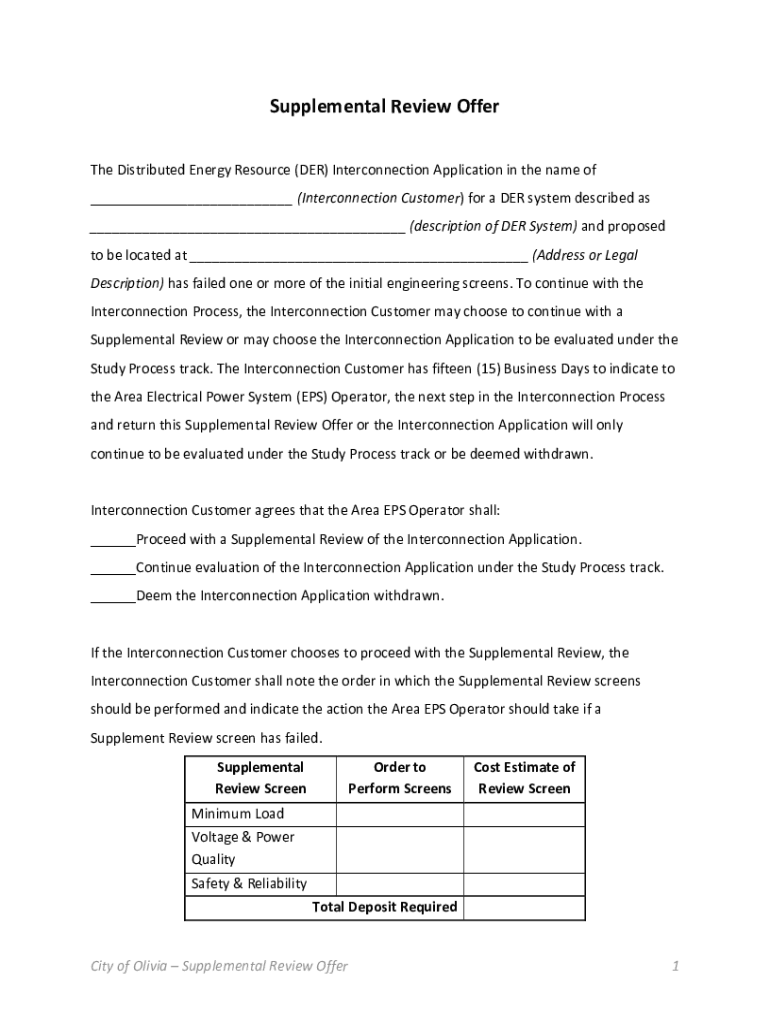 Fillable Online Facility Study Agreement - Interconnection Process Fax ...