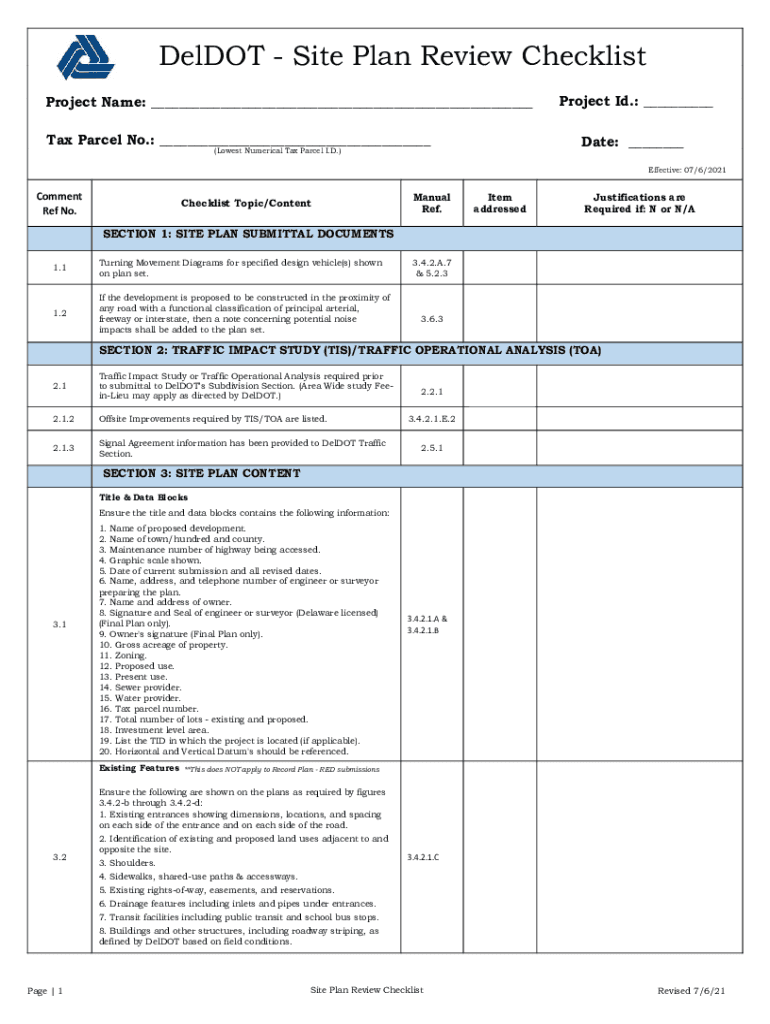 Fillable Online Site Plan Review Checklist Fax Email Print - pdfFiller