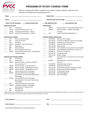 Fillable Online Forms - Academic Advising Center - University of ...