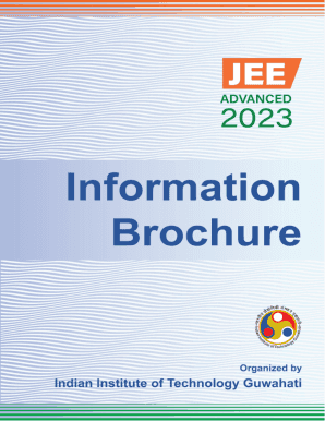 Fillable Online JEE Advanced Application Form 2023 Fax Email Print ...