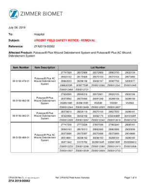 Fillable Online Device Recall Pulsavac - International Medical Devices ...