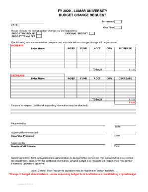 Fillable Online Budget Revision Request - Grants - Wabash Center Fax ...