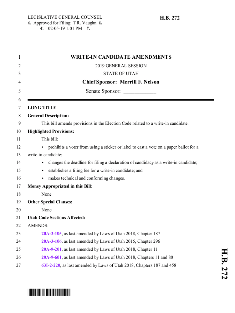 Fillable Online le utah Senate Bill 413 Fax Email Print - pdfFiller