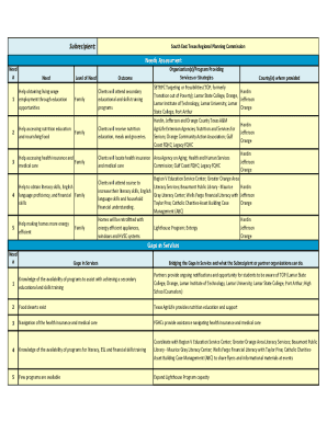 Fillable Online Gaps in Services Needs Assessment Subrecipient: Fax ...