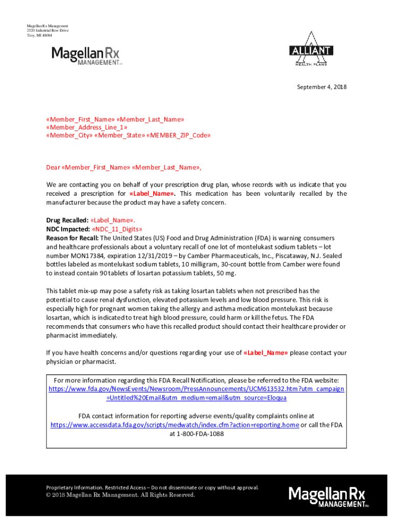 Fillable Online MemberMagellan Rx Management Fax Email Print - pdfFiller
