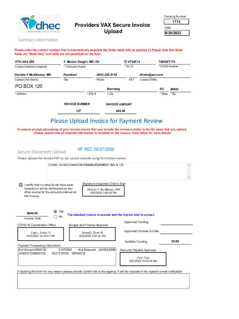 Fillable Online Providers VAX Secure Invoice Upload Fax Email Print ...