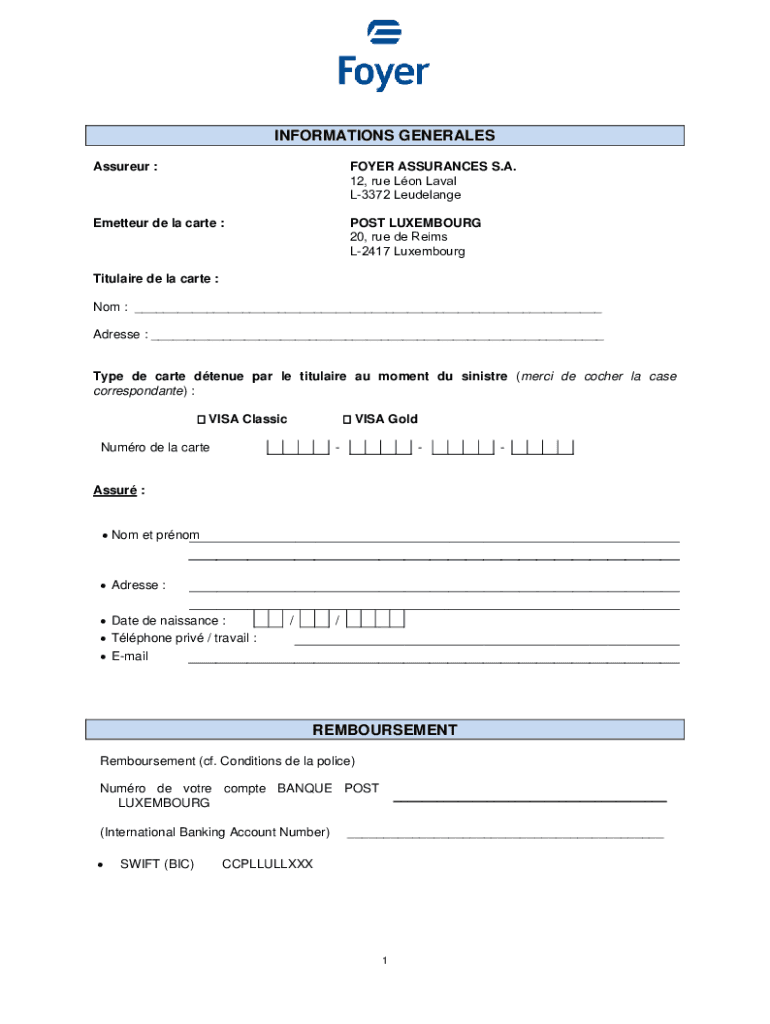 Remplissable En Ligne POST LUXEMBOURG Fax Email Imprimer - pdfFiller