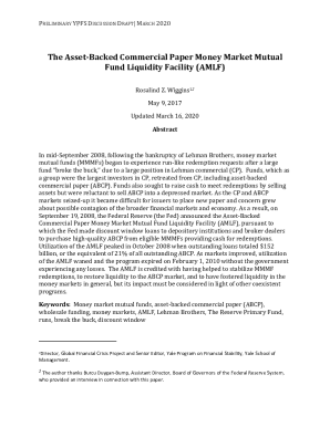Fillable Online The Asset-Backed Commercial Paper Money Market Mutual ...