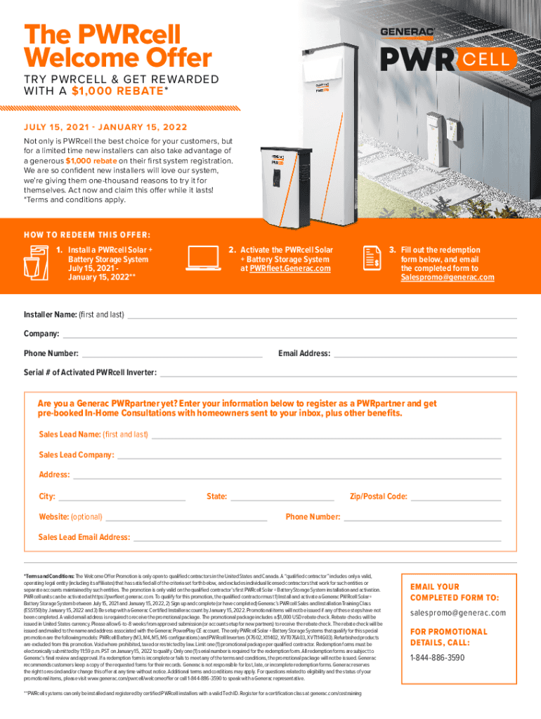Fillable Online GENERAC Sets the Record Straight on PWRCell (Power Cell ...