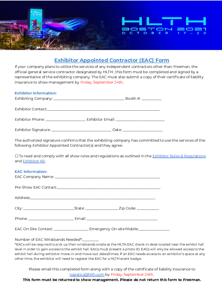 Fillable Online Show Guidelines - Exhibitor Services Kit Fax Email ...