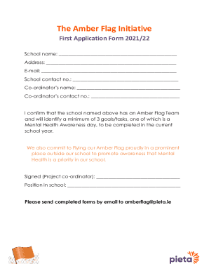 Fillable Online Amber Flag Fax Email Print - pdfFiller