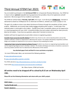 Fillable Online 66th State Science and Engineering Fair of Florida Fax ...