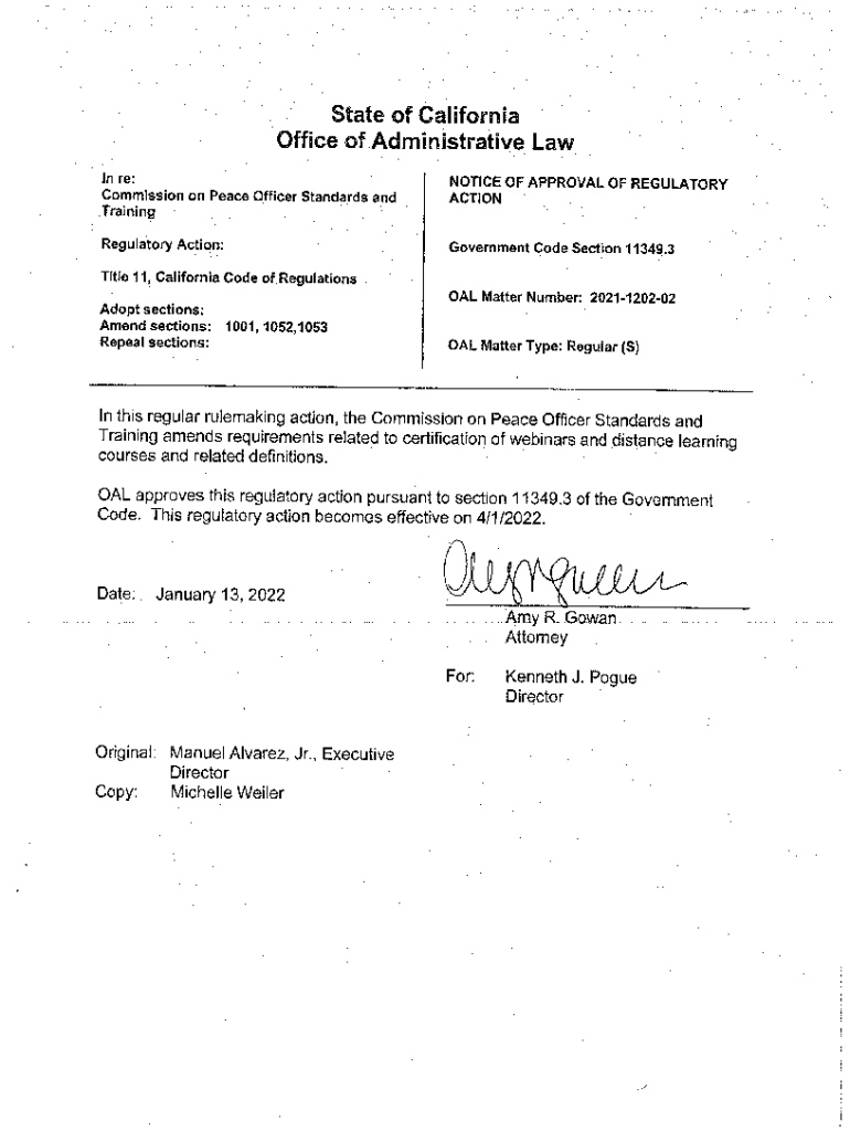 Fillable Online post ca Commission on Peace Officer Standards and Fax ...