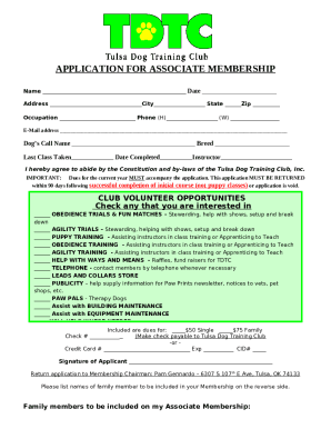 Registered-Kennel-Name-Application-July- ... Doc Template | pdfFiller