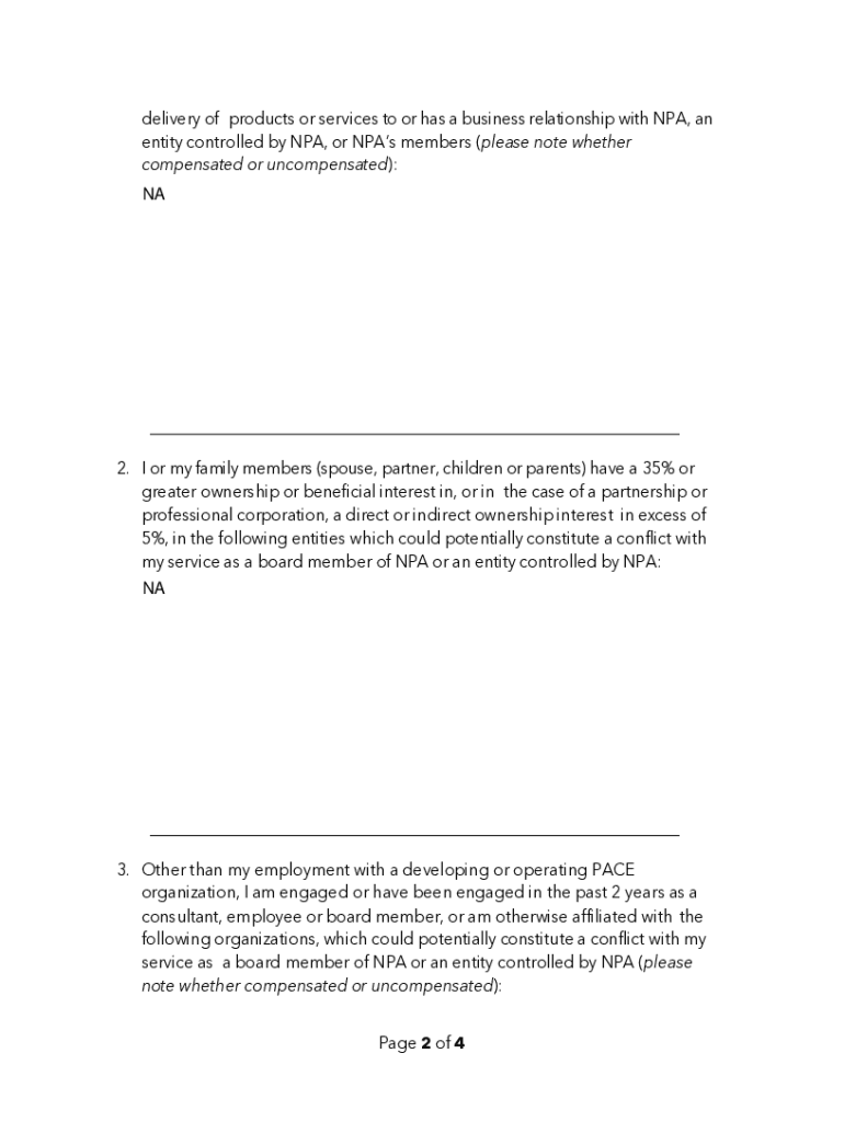 Fillable Online COI Disclosure Statement Form for Board -FINAL 7.10 ...