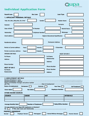 Fillable Online individual application form Fax Email Print - pdfFiller
