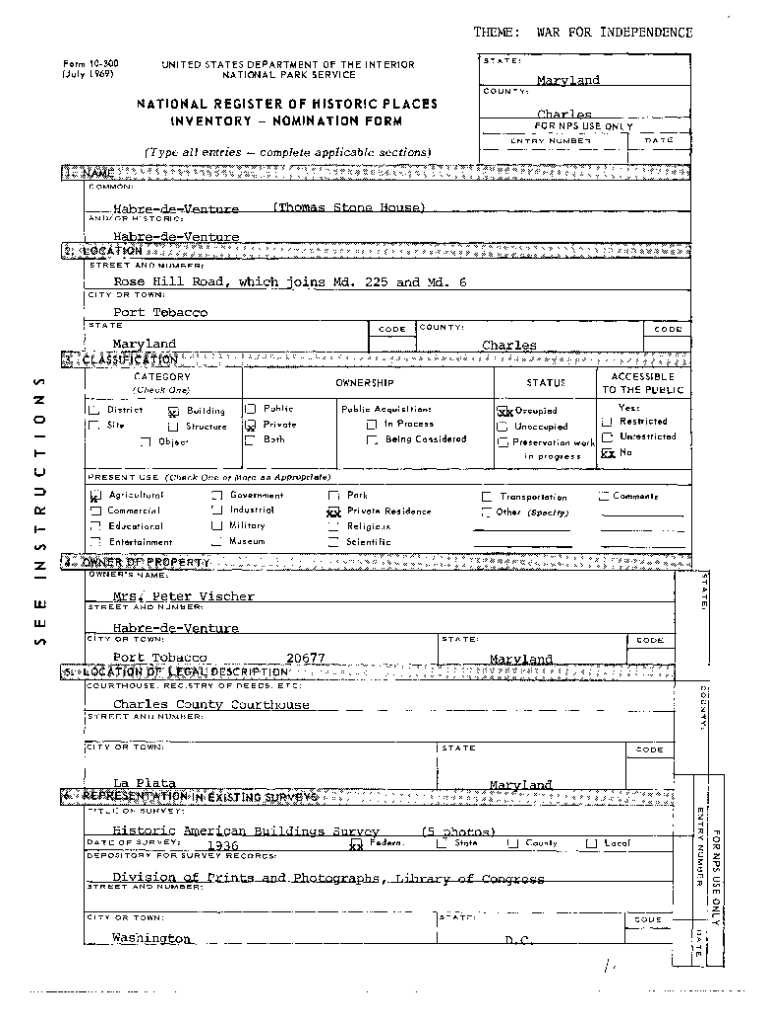 Fillable Online USMA National Historic Landmark Nomination Fax Email ...