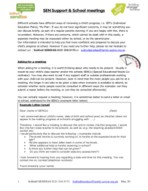 Fillable Online SEN Support (also known as the 'graduated approach ...