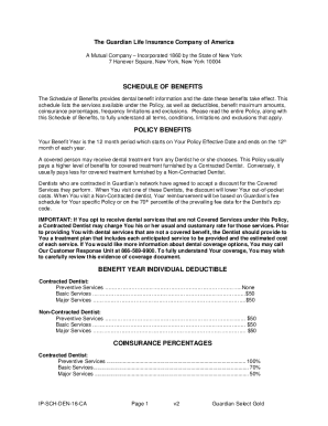 Fillable Online CERTIFICATE OF COVERAGE The Guardian Life ... Fax Email ...