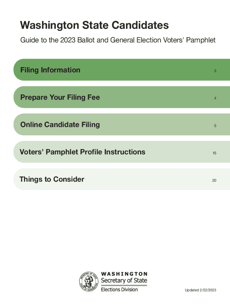 Fillable Online Guide to the 2023 Ballot and General Election Voters ...