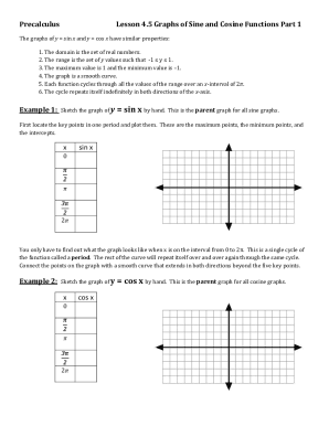 Fillable Online Pre-Calculus 4.5: Graphs of Sine and Cosine Functions part 1 Fax Email Print ...