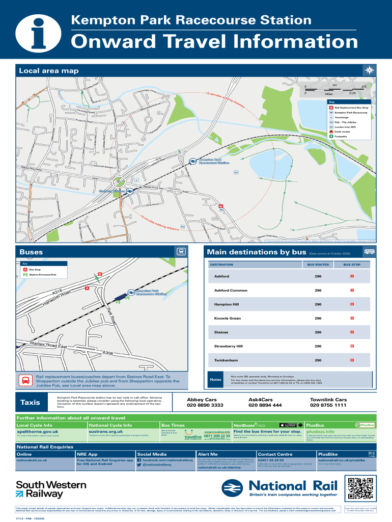 Fillable Online Kempton Park Racecourse Train Station Information Fax ...