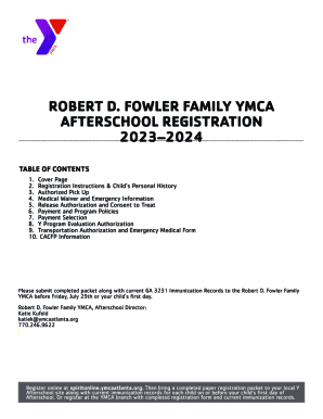 Fillable Online Robert D. Fowler Family YMCA celebrating 25 years of ... Fax Email Print - pdfFiller