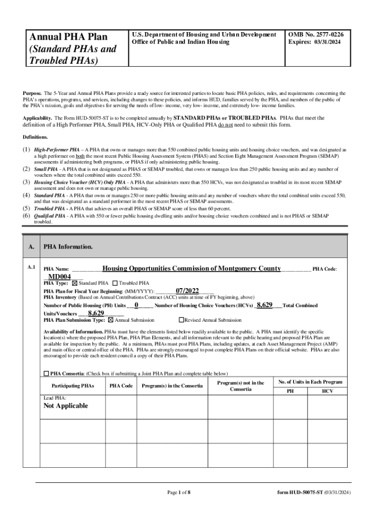Fillable Online a high performer on both the most recent Public Housing ...
