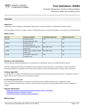 Fillable Online Silver-Russell syndrome: genetic basis and molecular ...