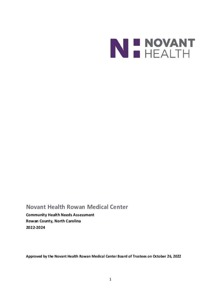 Fillable Online Novant Health Rowan Medical Center 2022 Fact Sheet ...