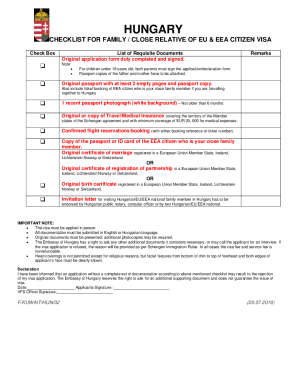 Fillable Online Visa Info - Family members of EU, EEA or CH citizens ...