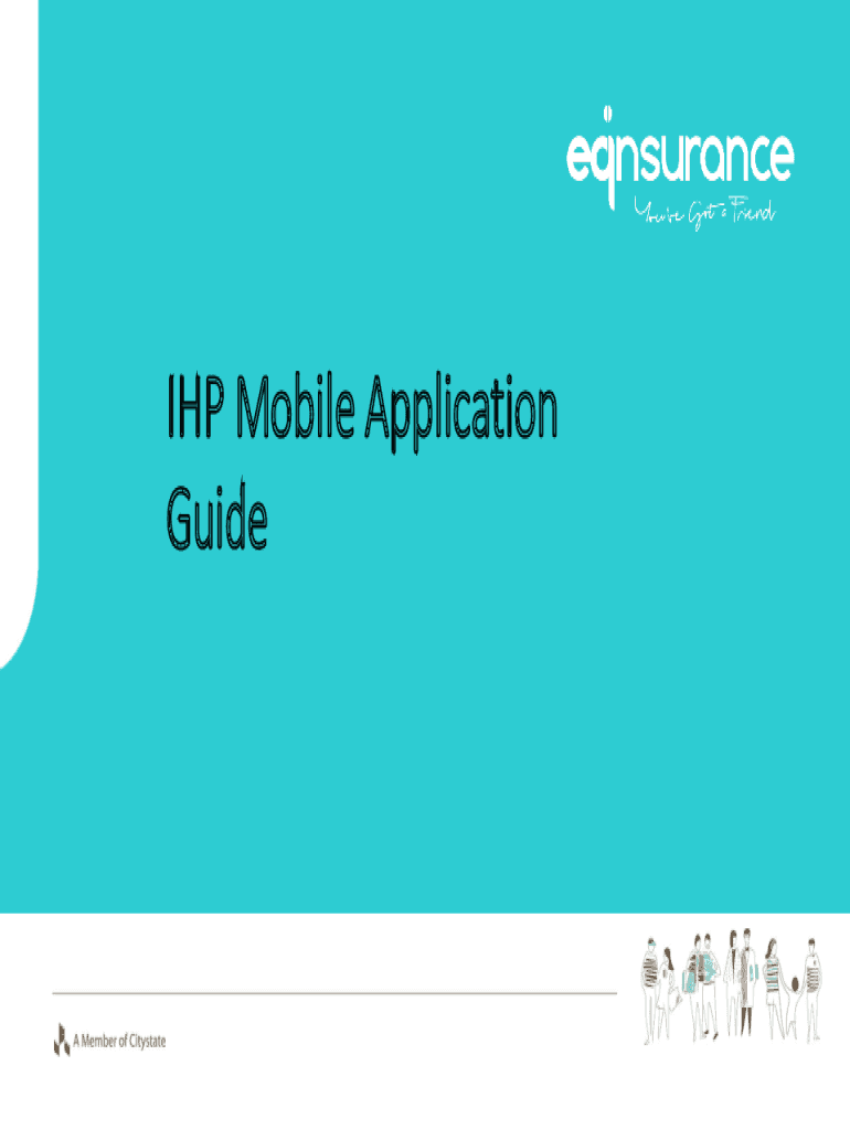 Fillable Online IHP Mobile Application Login Guide - PDF Free Download ...