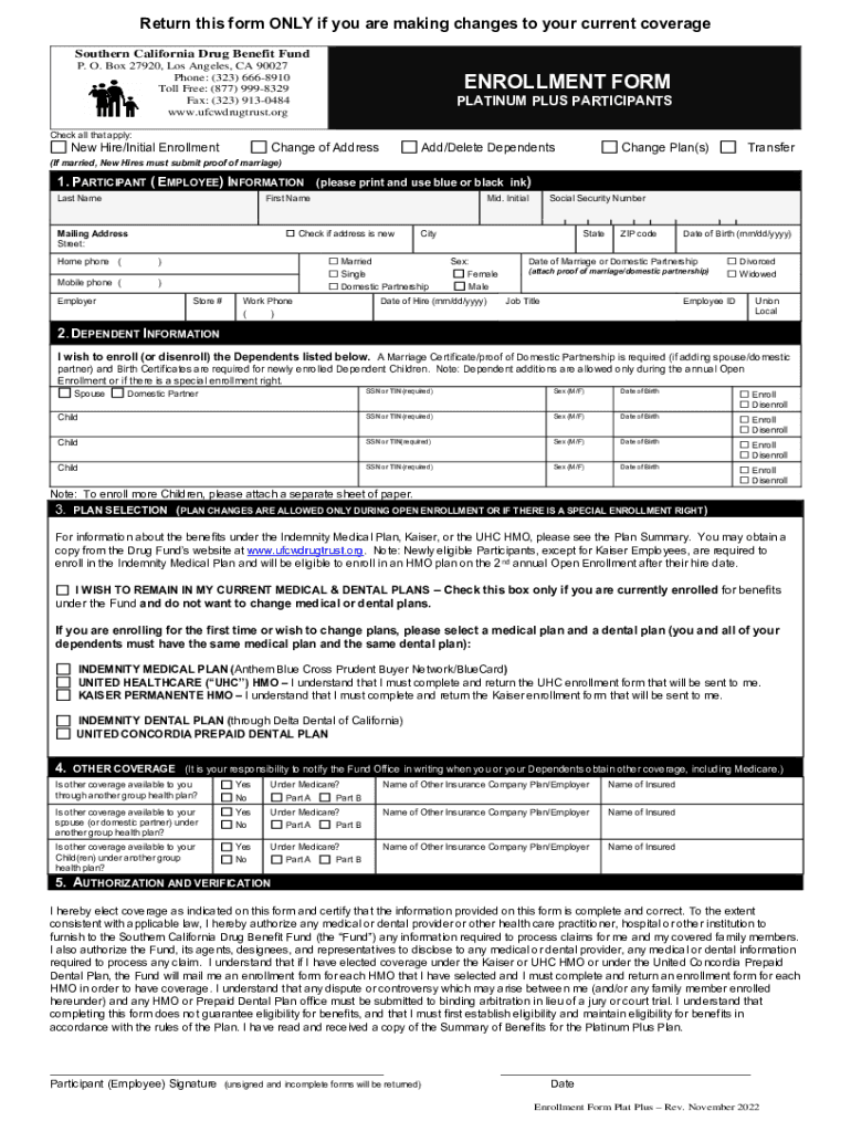 Fillable Online Ufcw Drug Trust - Fill and Sign Printable Template ...