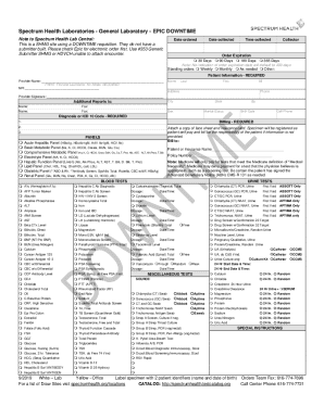 Fillable Online Spectrum Health Labs - The latest information from ...