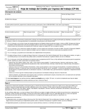 Fillable Online Form 15111 (sp) (Rev. 1-2023). Earned Income Credit ...