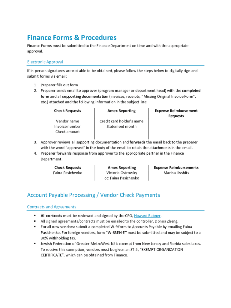 Fillable Online Finance Forms (By Department)Pace University New York Fax Email Print - pdfFiller