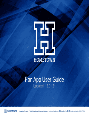 Fillable Online HomeTown Fan App User Guide Fax Email Print - pdfFiller