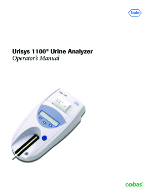 Fillable Online Please read the Urisys 1100 Urine Analyzer Operator's ...