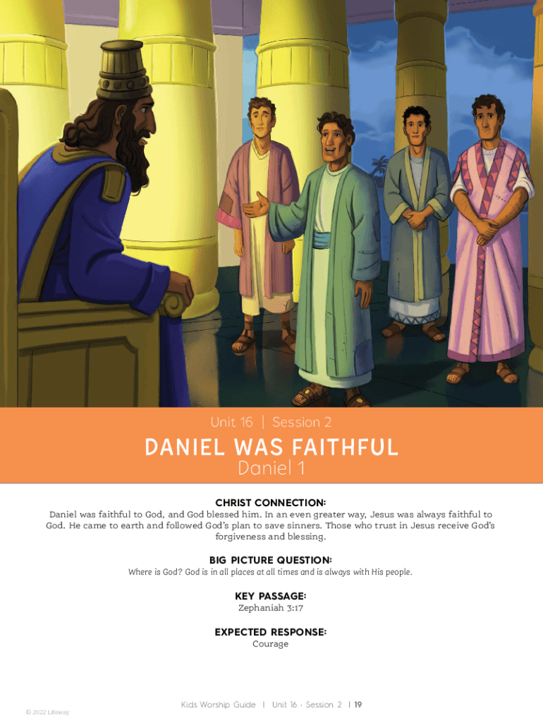Fillable Online Leader BIBLE STUDY Daniel and His Friends Obeyed God Fax Email Print - pdfFiller