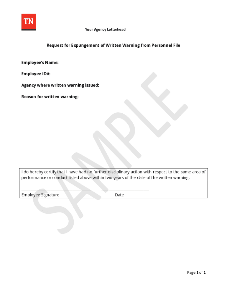 Fillable Online Draft a Warning Letter to Employee? Get Free Templates ...