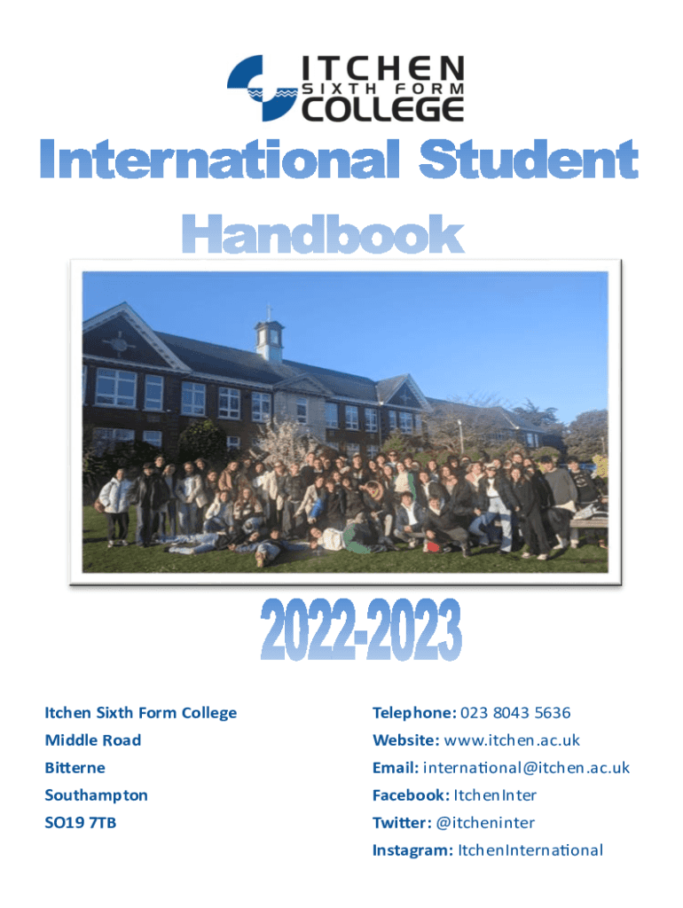 Fillable Online Itchen Sixth Form College Middle Road Bitterne ...