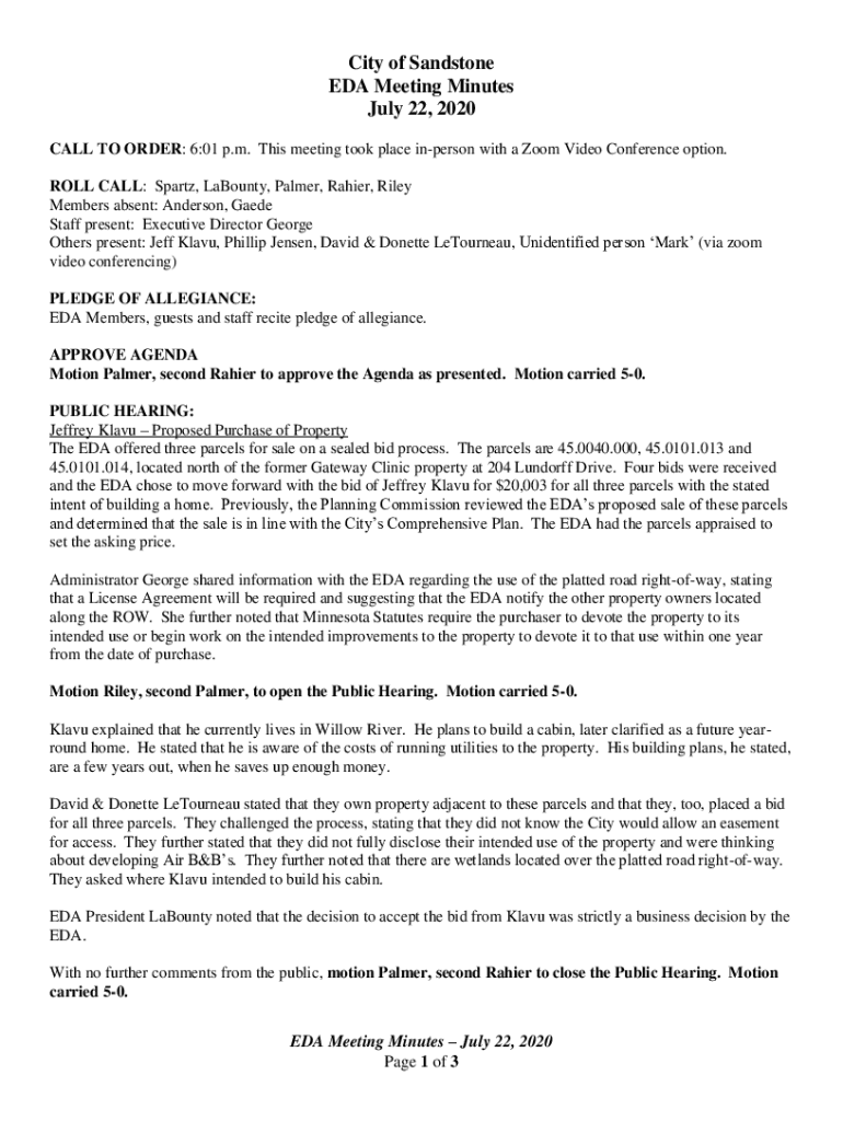 Fillable Online CALL TO ORDER: 6:01 p Fax Email Print - pdfFiller